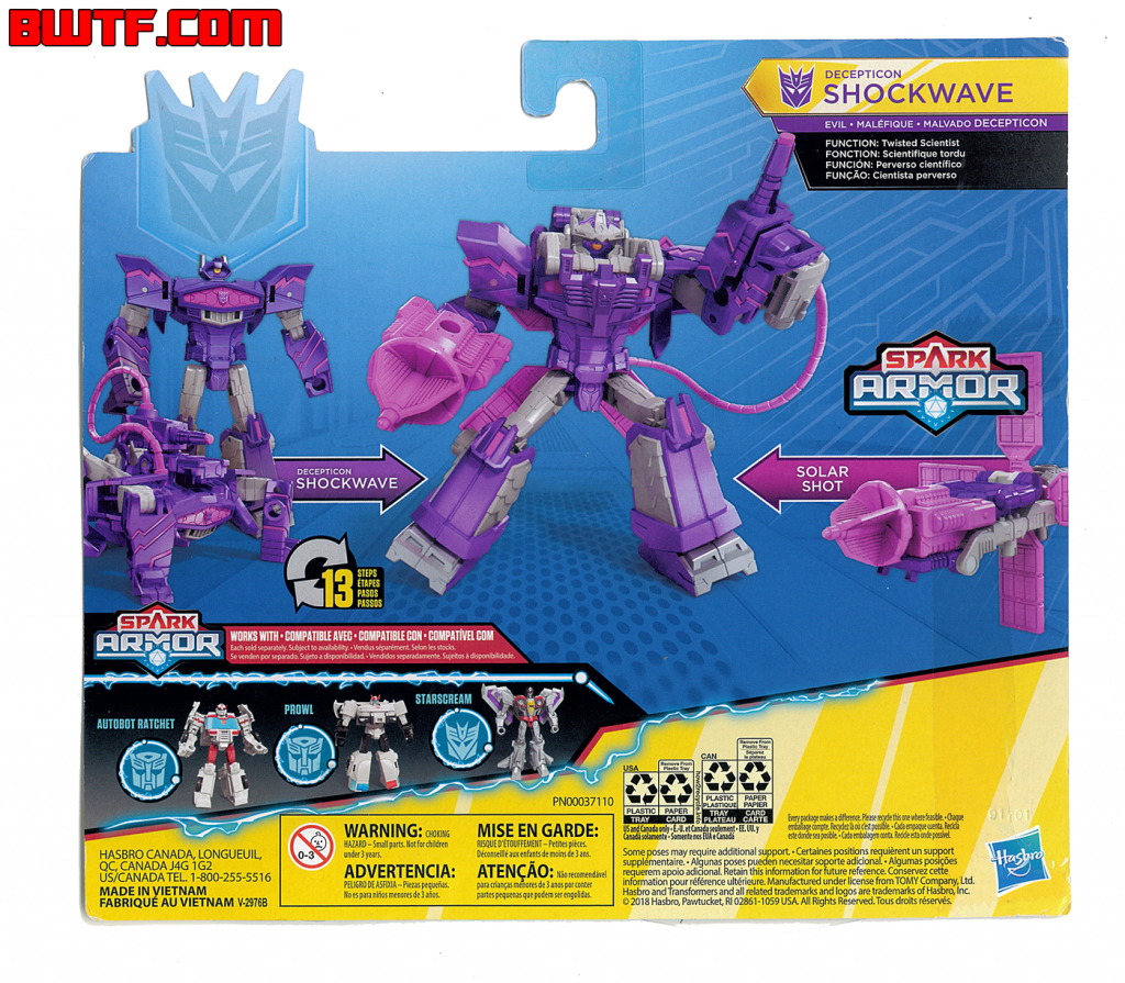 "Cyberverse: Power of the Spark" Spark Armor Shockwave Toy Review | Ben ...